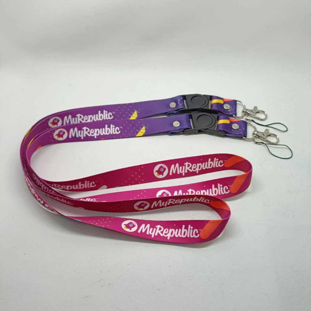 Jual [MyRepublic] Tali Lanyard Custom / Custom Lanyard Name Tag Staff ...