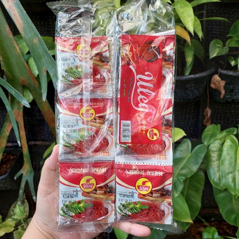 Jual Sambal Uleg Sachet Sambel Terasi/Sambal Ijo/Sambal Bawang | Shopee ...