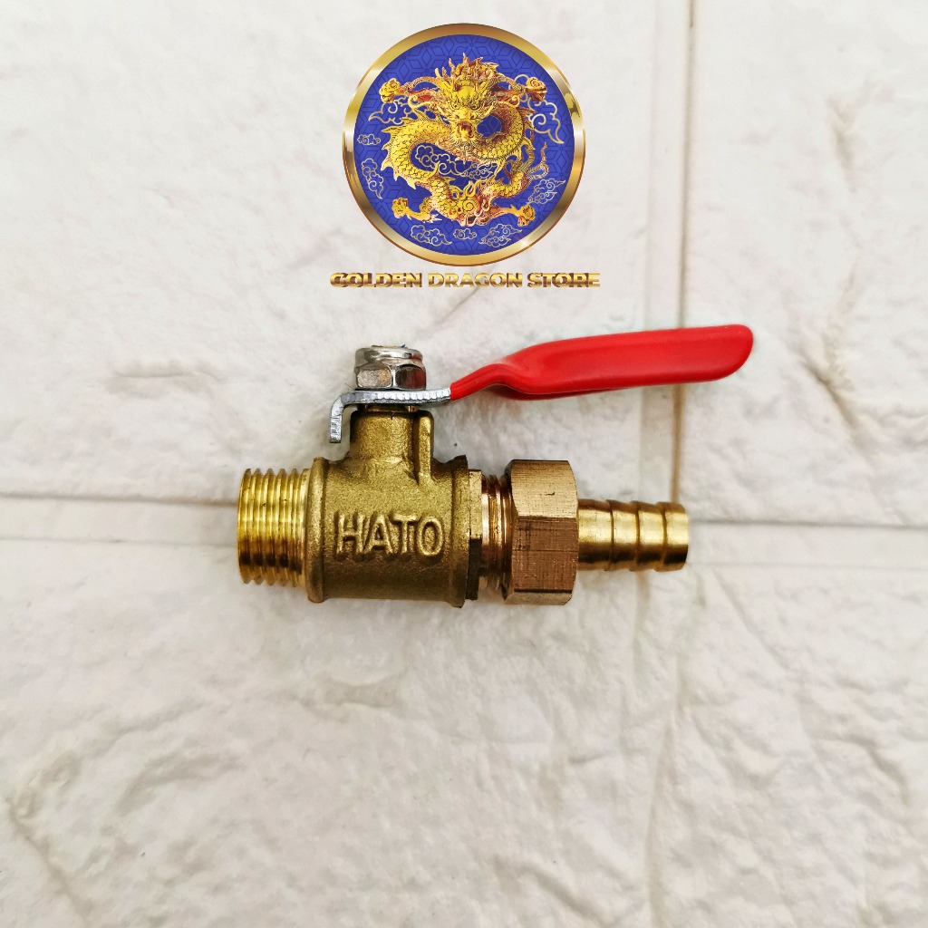 Jual Keran Angin Hato 1/4" Kran Gas Keran Compresor Kuningan Ball Valve ...