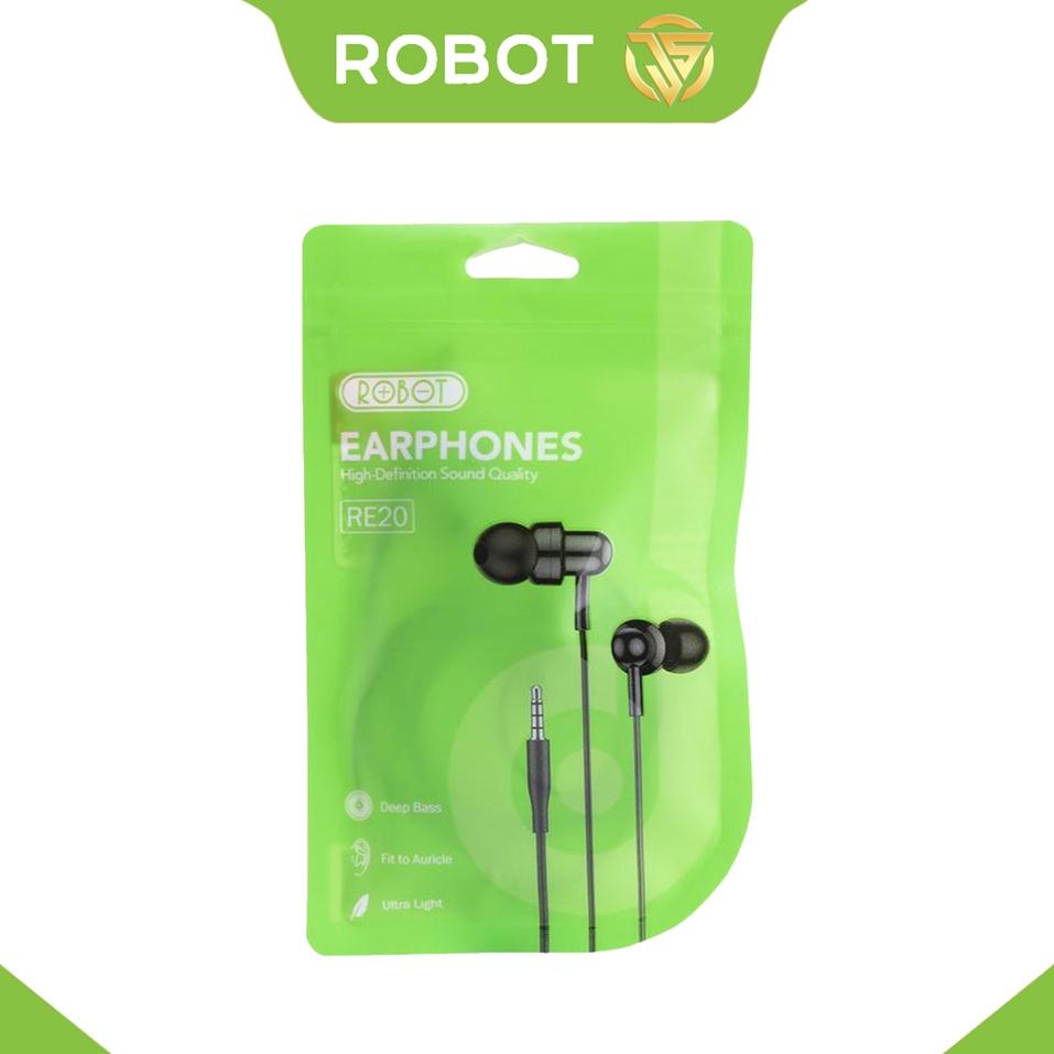 Jual Robot Earphone RE20 RE50 In Ear Wired Handsfree Nyaman di Telinga ...