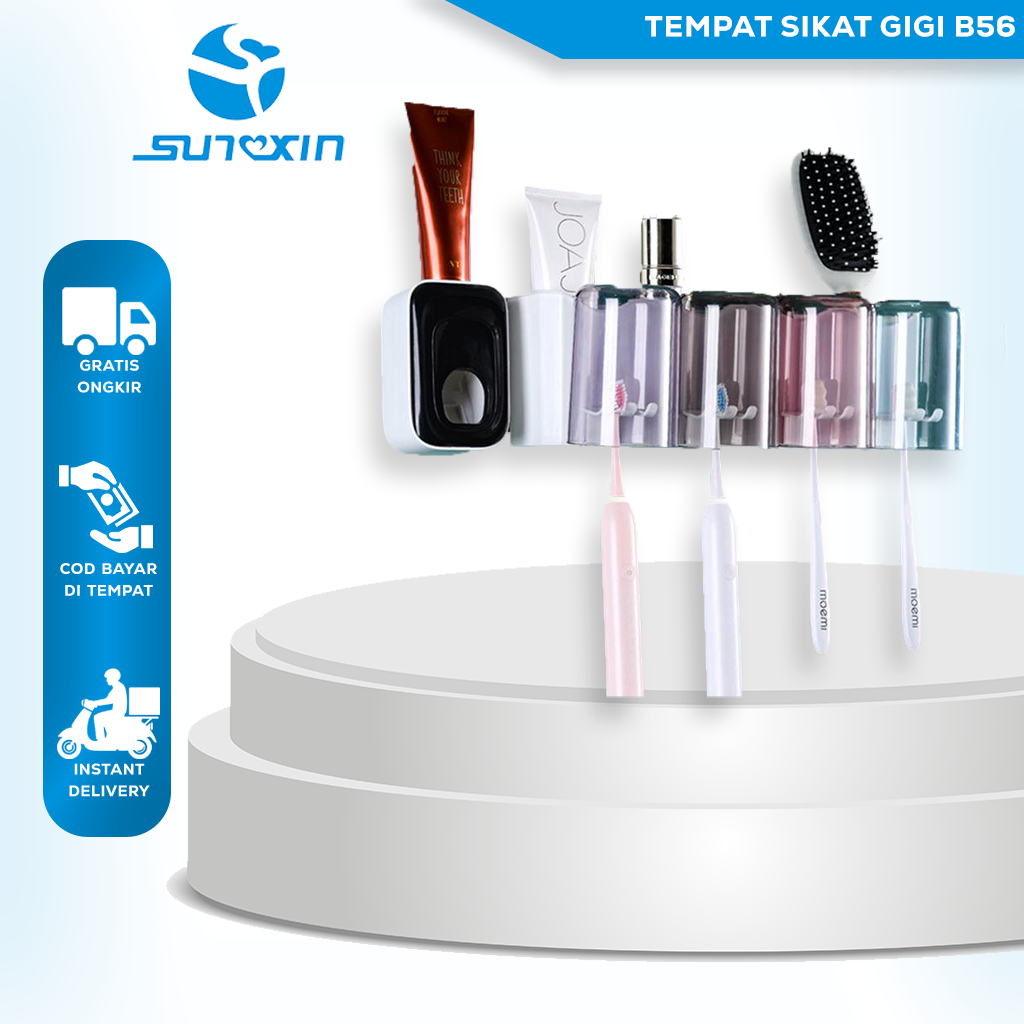 Jual Sunxin -Tempat Sikat Gigi B56/ Tempat Alat Mandi Anti Debu ...