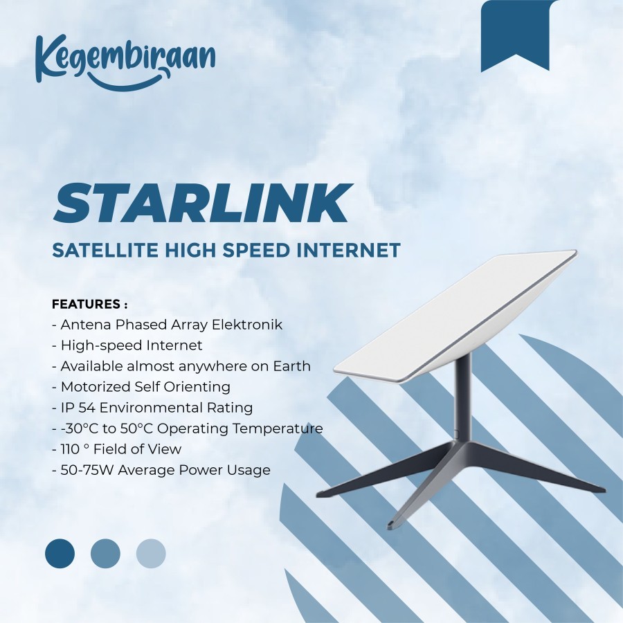 Jual STARLINK Standard Internet Kit Satellite Antenna & WiFi Modem ...