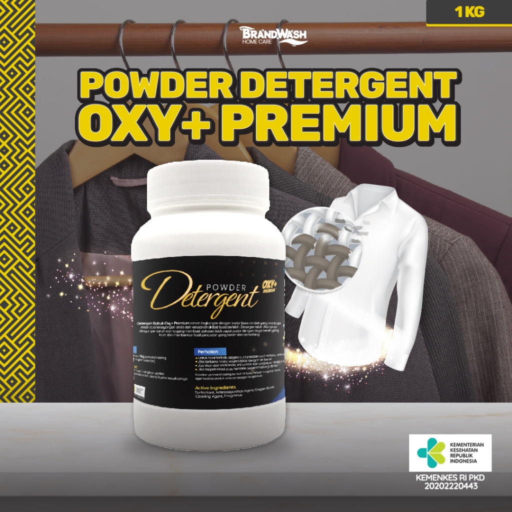Jual BRANDWASH - Detergent 1kg Matic Powder Laundry Oxy+ / Deterjen ...