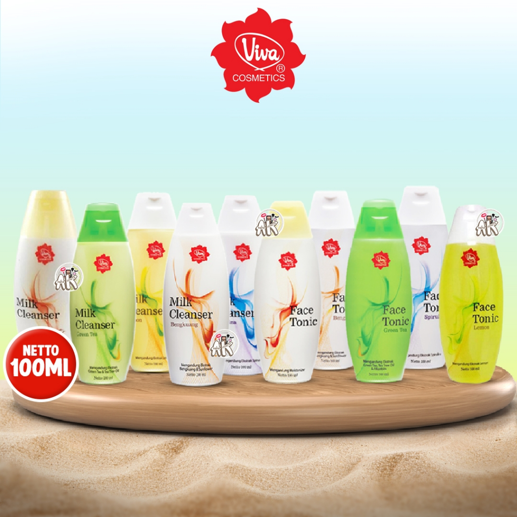 Jual VIVA FACE TONIC & MILK CLEANSER 100ML SERIES ( READY ALL VARIAN ...