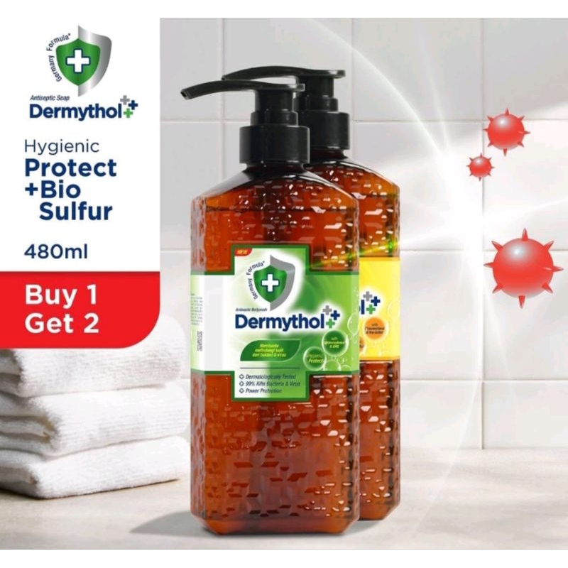 Jual Dermythol antiseptic body wash 480ml X 2/Buy 1 get 1(paket) | Shopee Indonesia