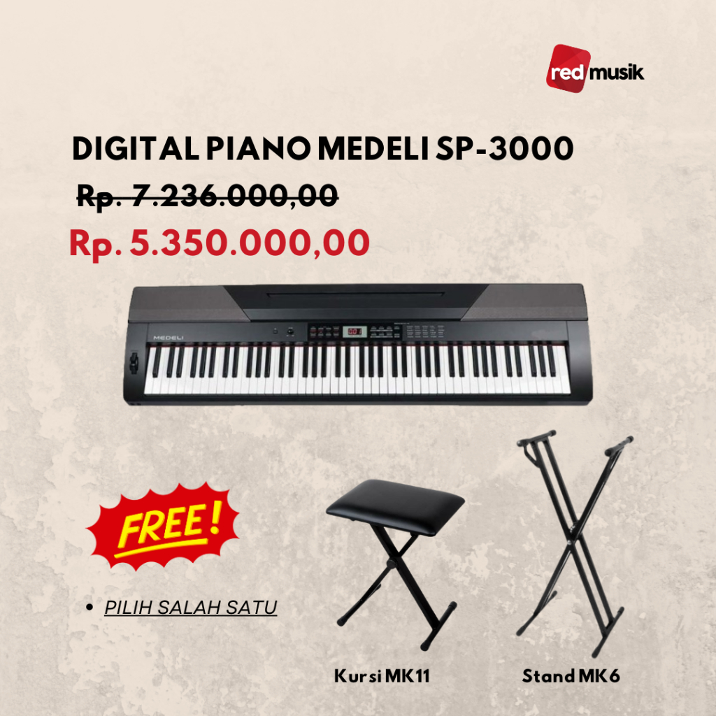 Jual Digital Piano Medeli SP3000 SP-3000 SP 3000 Piano Digital Portable | Shopee Indonesia