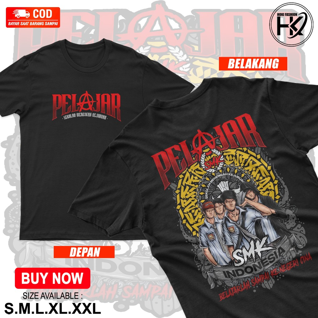 Jual Kaos Pelajar SMK - Baju Distro Sekolah Menengah Kejuruan STM Viral ...