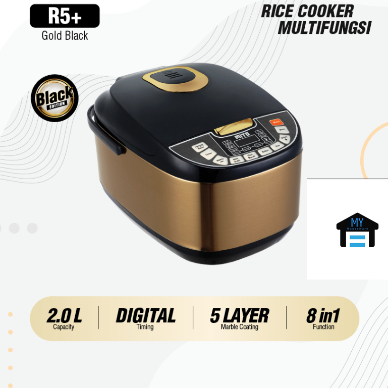 Jual MITO Digital Rice Cooker 2 Liter Magic Com Multifungsi R5 GOLD ...