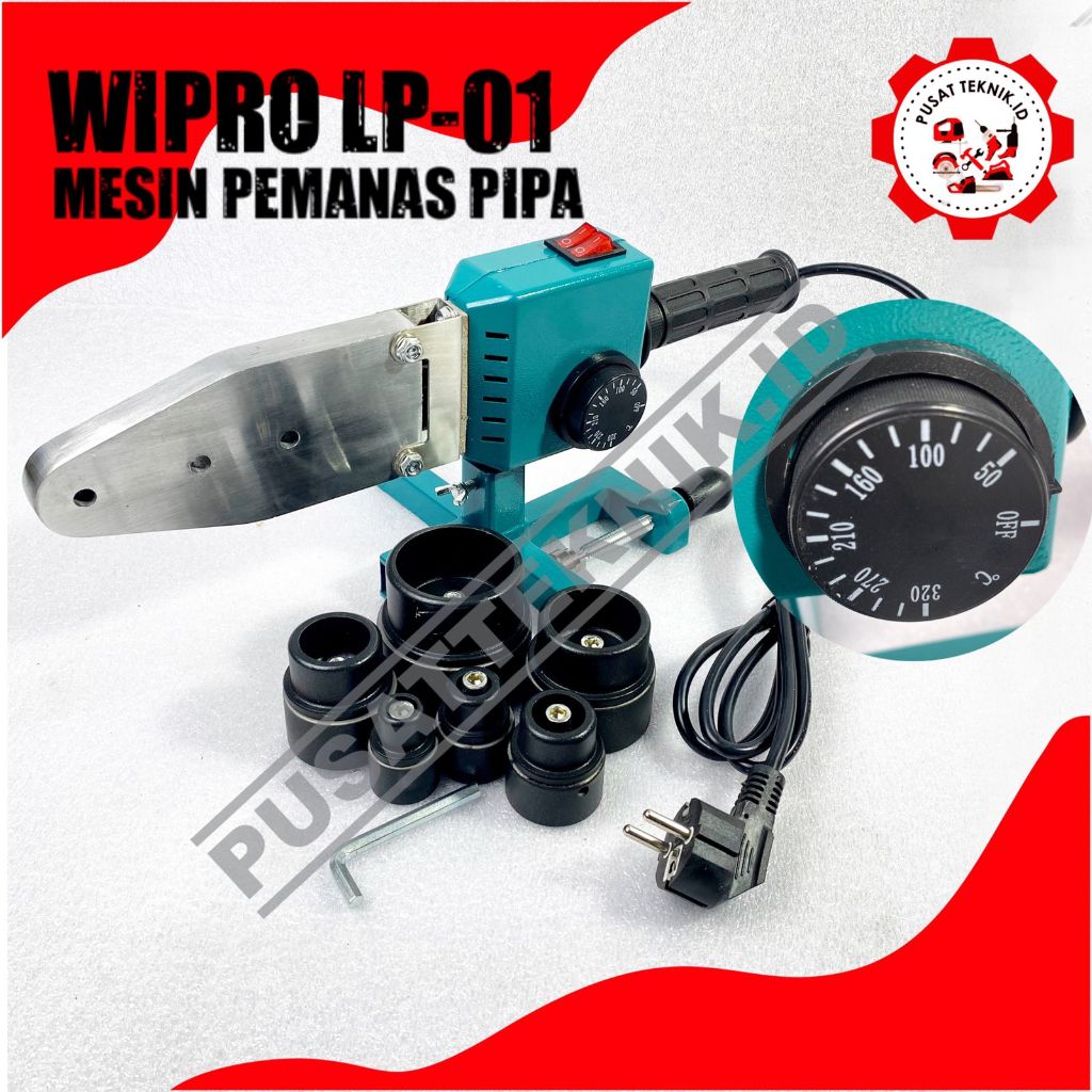 Jual MESIN PEMANAS PIPA LP01 WIPRO ELEMEN PENYAMBUNG PPR SIZE 20-63 MM ...
