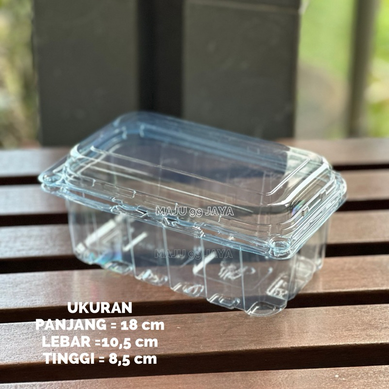 Jual Fruit Box / Mika Box Buah Strawberry Kapasitas 250ml / 500ml Bahan ...