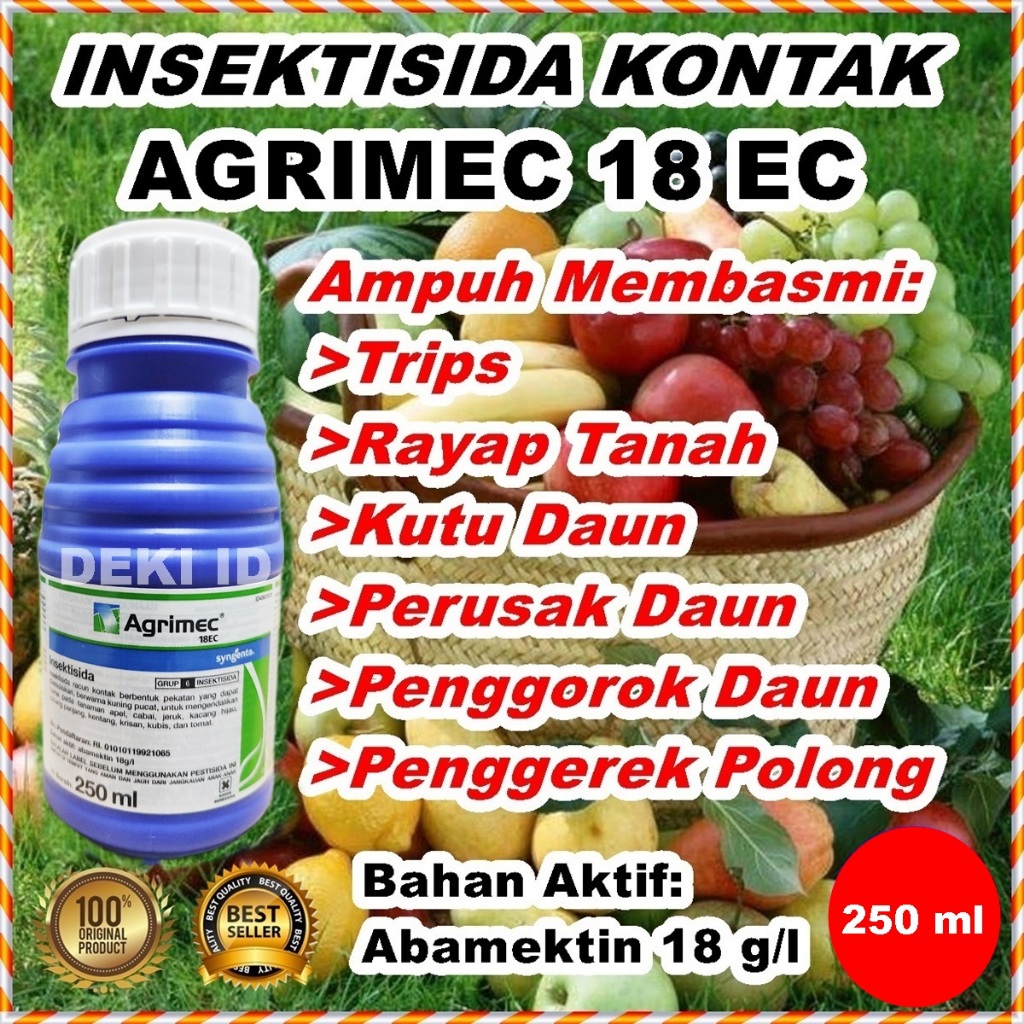 Jual Agrimec 18 EC 250 ML Abamektin Insektisida Akarisida Kontak Obat ...