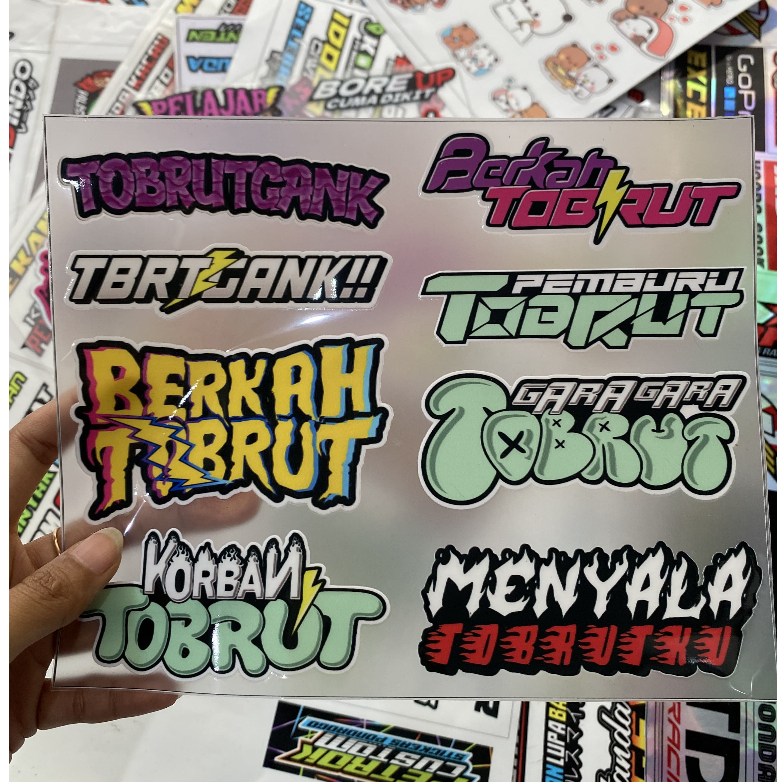 Jual STICKER KATA KATA TOBRUT / STICKER PACK KATA KATA VIRAL / STICKER ...