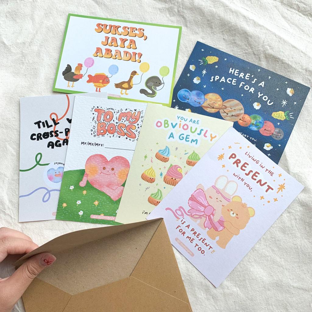 Jual Kartu Ucapan Lucu by Little Thoughts + AMPLOP | Shopee Indonesia