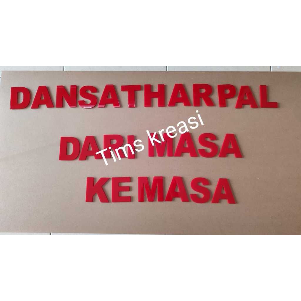 Jual Huruf Akrilik | Tulisan Akrilik | Cutting Letter | Laser Cutting ...