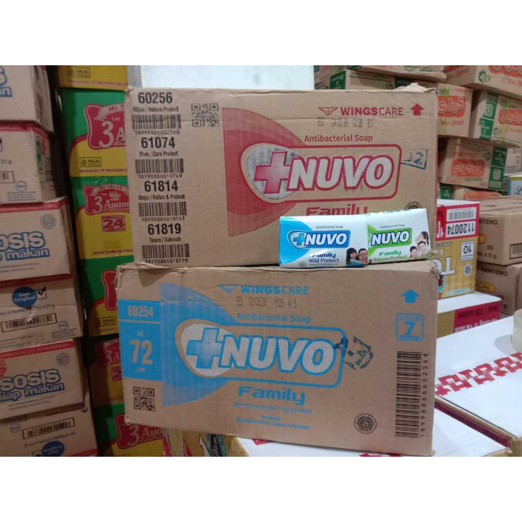 Jual Nuvo Sabun Batang 72g 1 Dus Isi 72 pcs (BISA MIX 2 VARIANT CEK DI VARIASI PRODUK) | Shopee ...