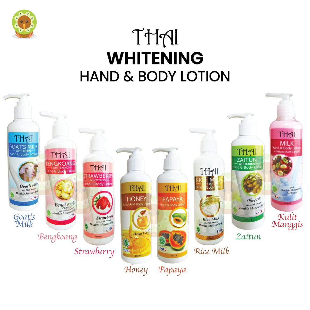 Jual THAI Whitening Hand & Body Lotion 250mL Original BPOM | Shopee ...