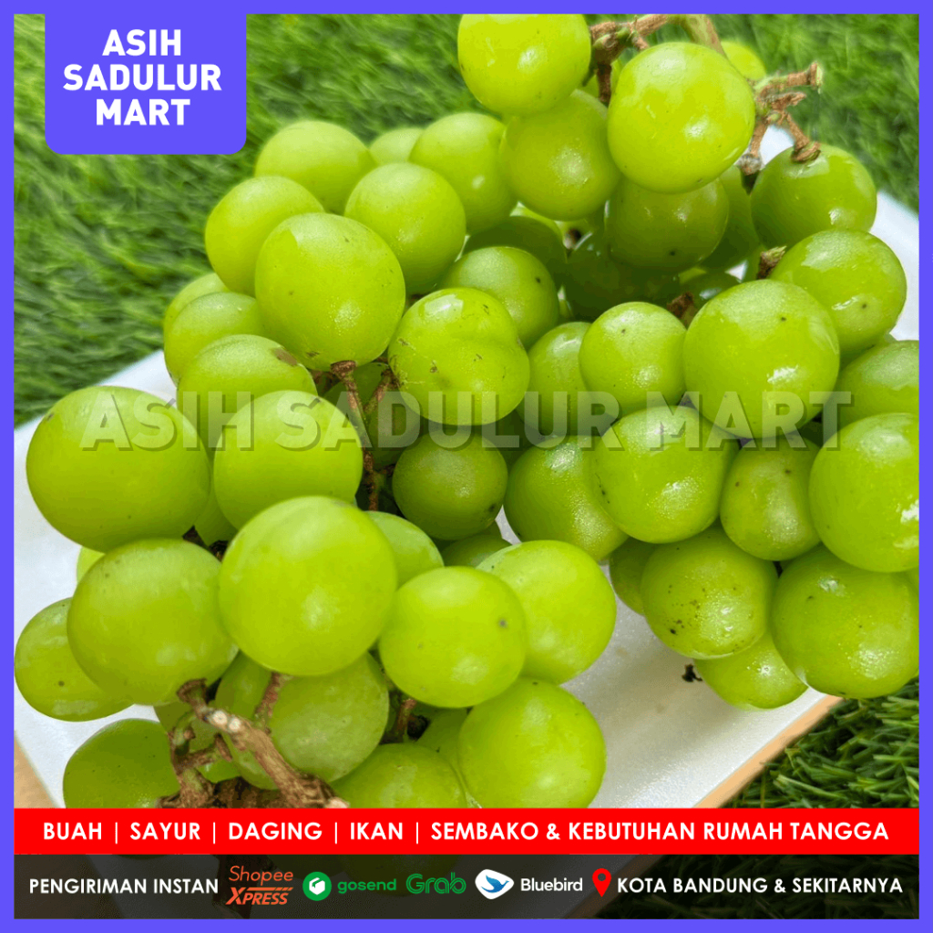 Jual Anggur Muscat Hijau Segar Manis 500gr Promo Murah | Asih Sadulur ...
