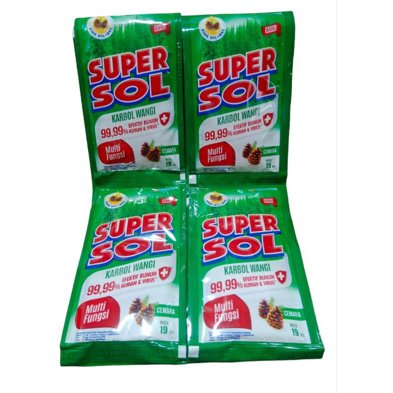 Jual SuperSol Karbol Wangi 500 sachet / 1 renceng isi 12pc | Shopee ...