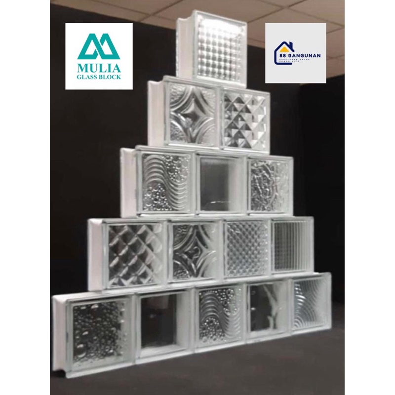 Jual GLASS BLOCK MULIA / GLASS BLOK KACA RUMAH BARU SEMUA MOTIF | 1 ...