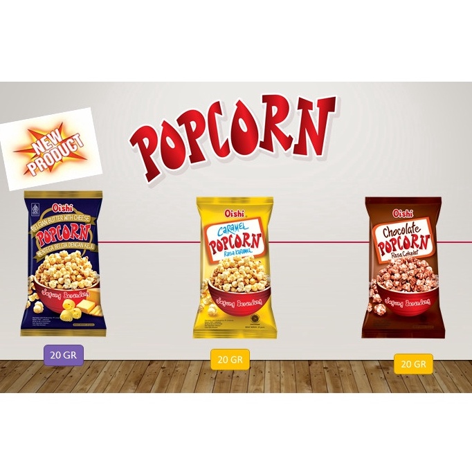 Jual LIMIT Oishi PopCorn Pop Corn Snack jagung karamel Mentega coklat ...