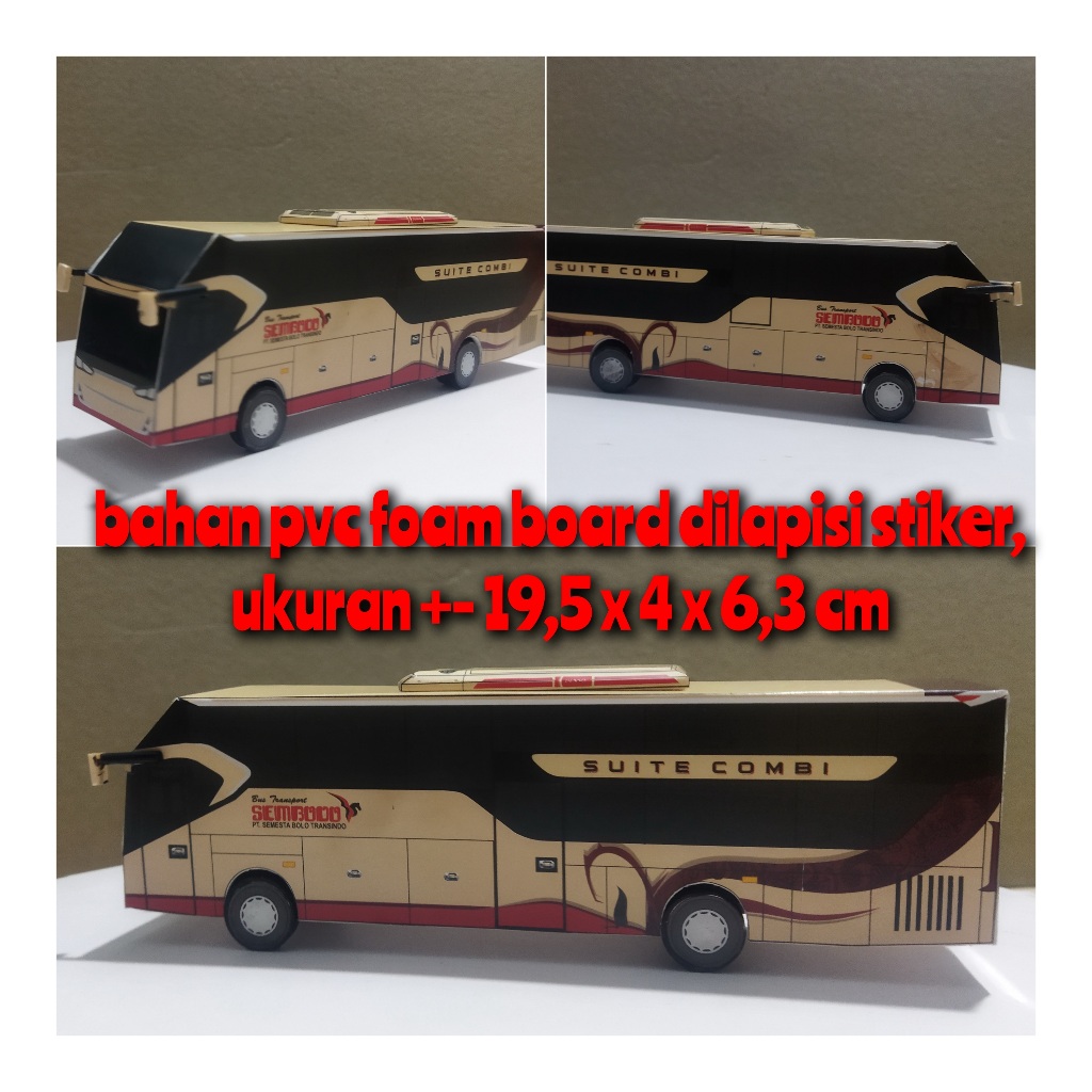 Jual Miniatur Bus Transport Sembodo Suite Combibus | Shopee Indonesia