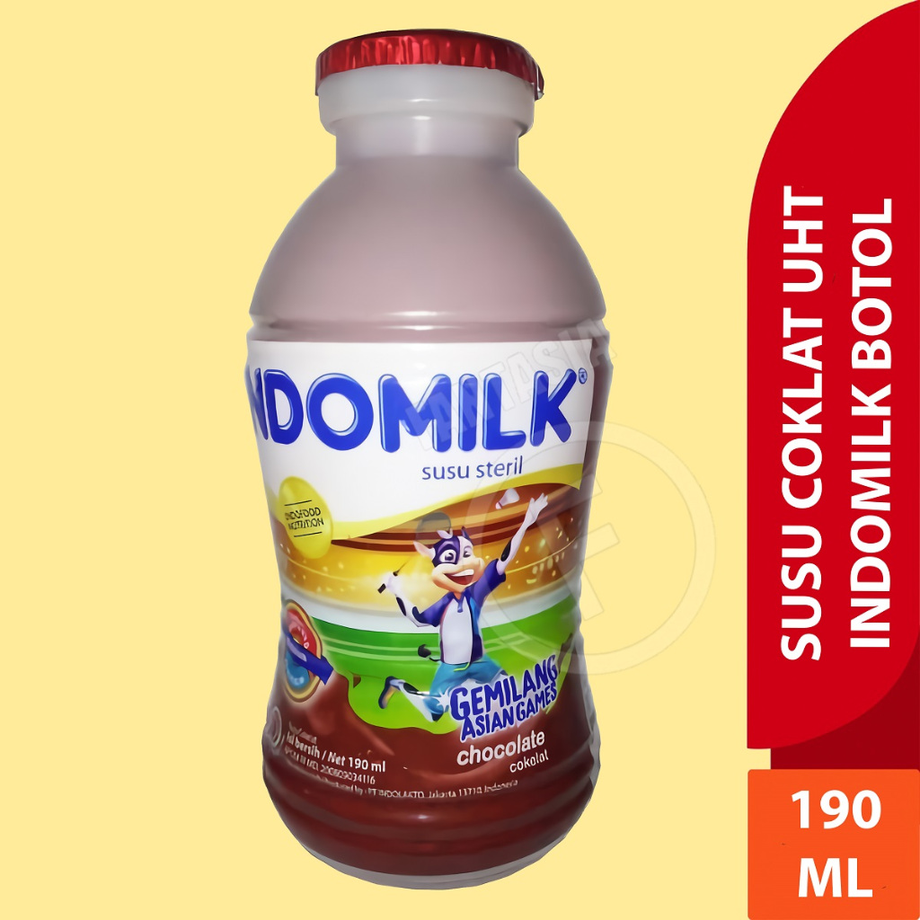 Jual INDOMILK SUSU UHT COKLAT 190 ML BOTOL FANTASIA | Shopee Indonesia