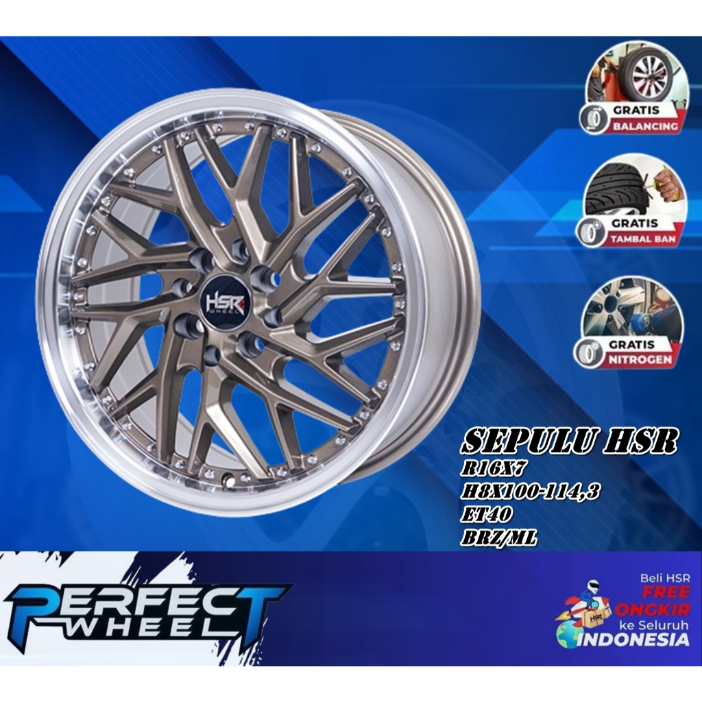 Jual Velg Racing Hsr Sepulu Ring 16 Lebar 7 Velg Mobil R16 Mobilio Datsun Xenia Binguo | Shopee ...