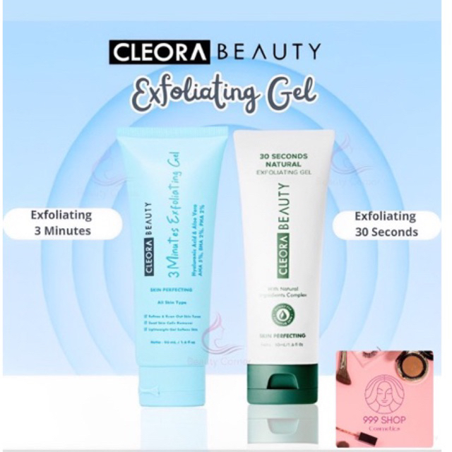 Jual Cleora Beauty 3 Minutes Exfoliating Gel 50ml | 30 Seconds Natural ...