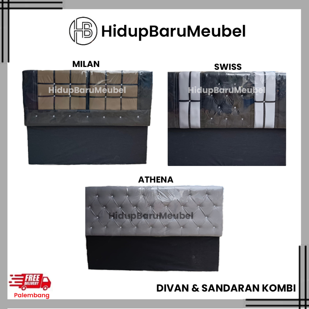 Jual Divan Sandaran kombinasi / box spring bed / kepala springbed ...
