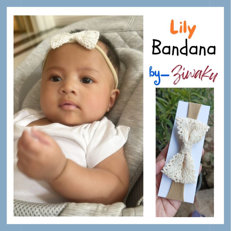 Jual Bando Bayi LILY Bandana Bayi Vintage Headband Lucu anak nagita ...