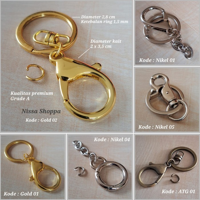 Jual Gantungan kunci titanium / Keychain / Hadiah souvenir / Aksesoris ...