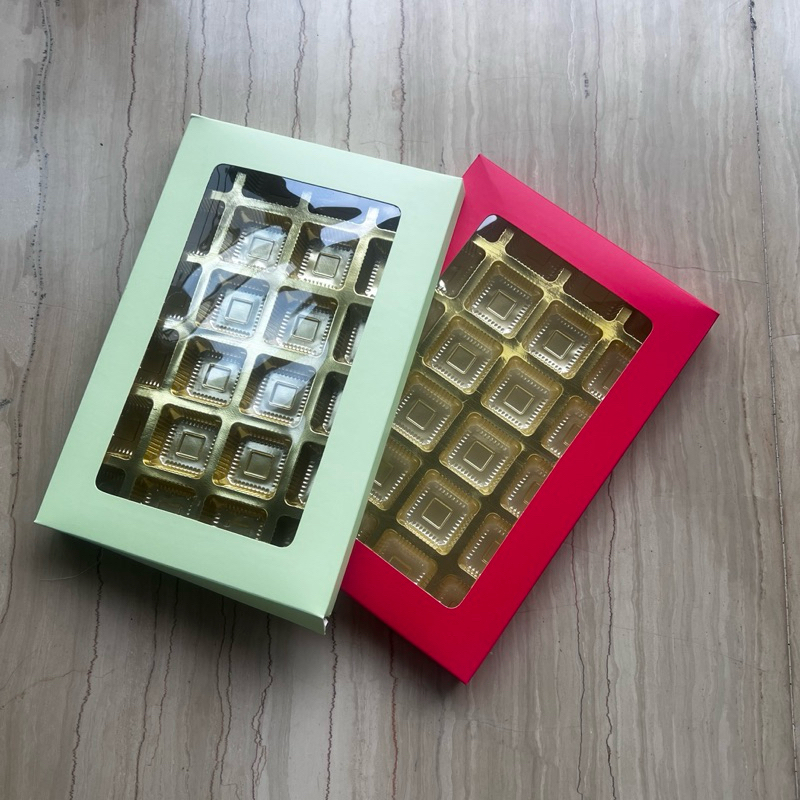 Jual (MIN 5 pcs) GIFT BOX + TRAY PACKAGING CHOCOLATE, mochi, nastar ...