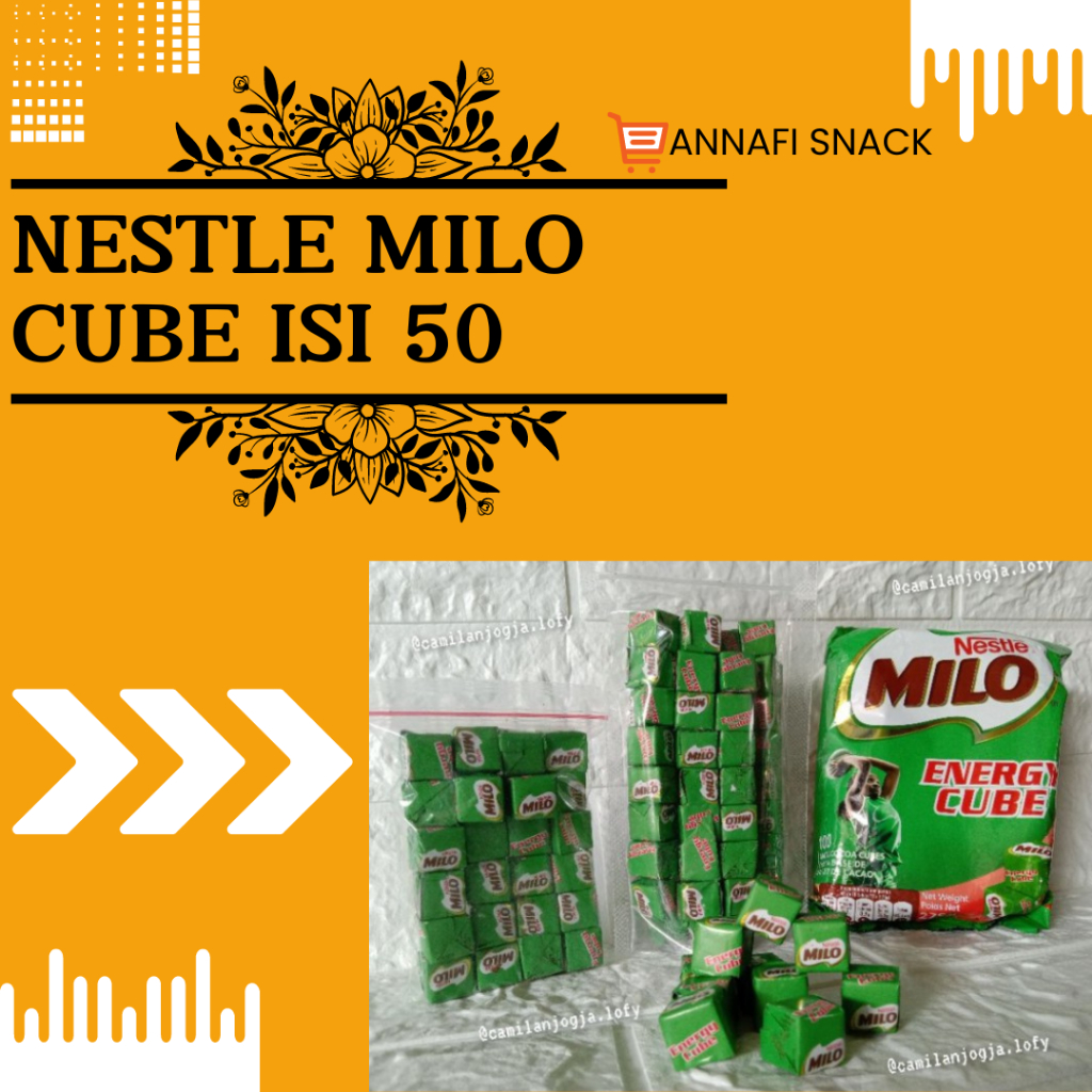 Jual NESTLE MILO CUBE ISI 50 // PERMEN SUSU MILO // MILO MALAYSIA ...