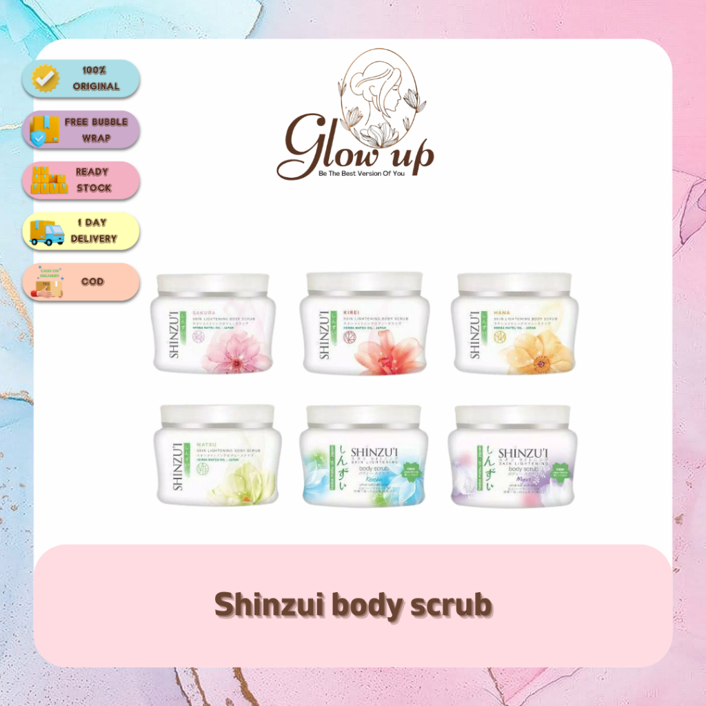 Jual GLOWUP SHINZU'I Skin Lightening Body Scrub | Shinzui Body Scrub ...