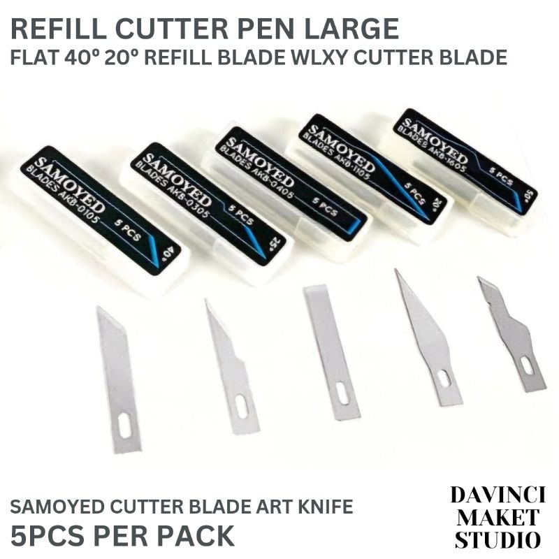 Jual (Refill) Isi Pisau Cutter Pen Art Knife Knifezer WLXY Samoyed 10 5 ...