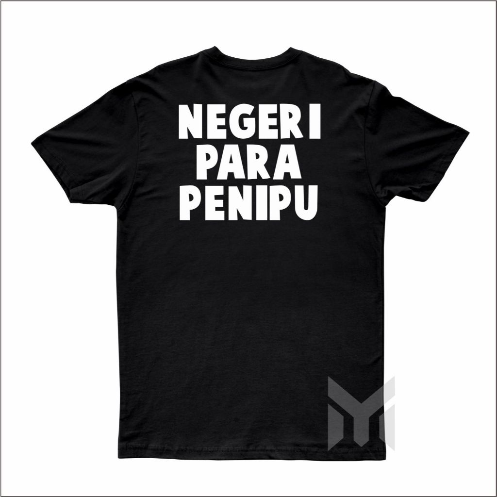 Jual Kaos Pria Distro NEGERI PARA PENIPU X ROCKY GERUNG HOAX TERBAIK ...