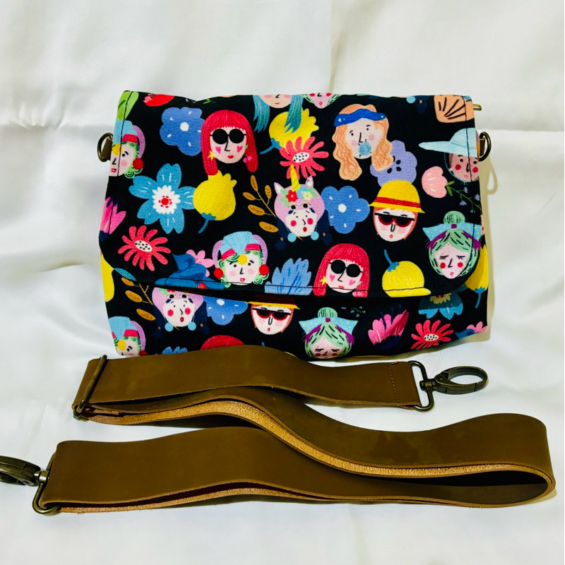 Jual Sling Bag Black Faces Ideku Handmade | Shopee Indonesia