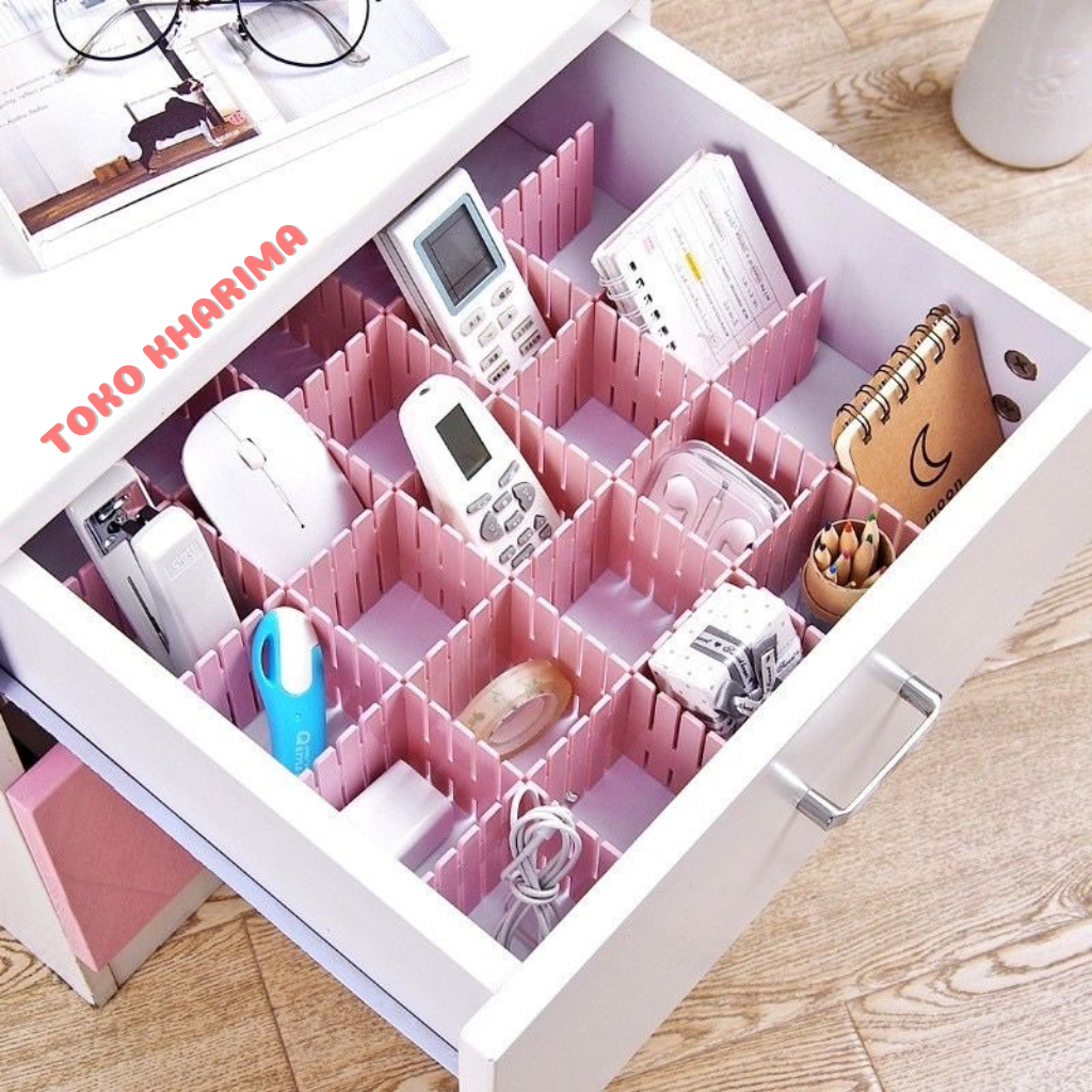 Jual SEKAT LACI Organizer Sekat Pembatas Rak Laci Pemisah Kotak ...
