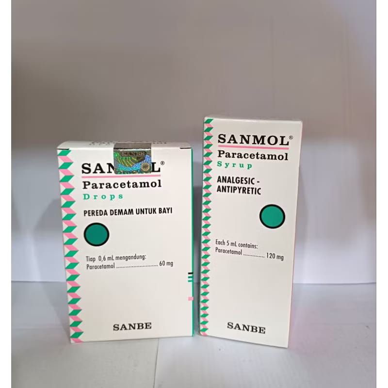 Jual Sanmol Drops | Sanmol Sirup 60ml (Untuk meredakan demam/nyeri pada ...