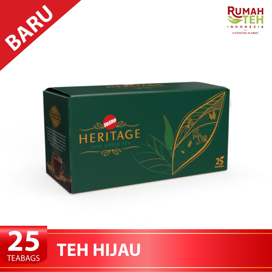 Jual Teh Celup Sosro Heritage Single Estate - 25 tea bags - Java Green ...