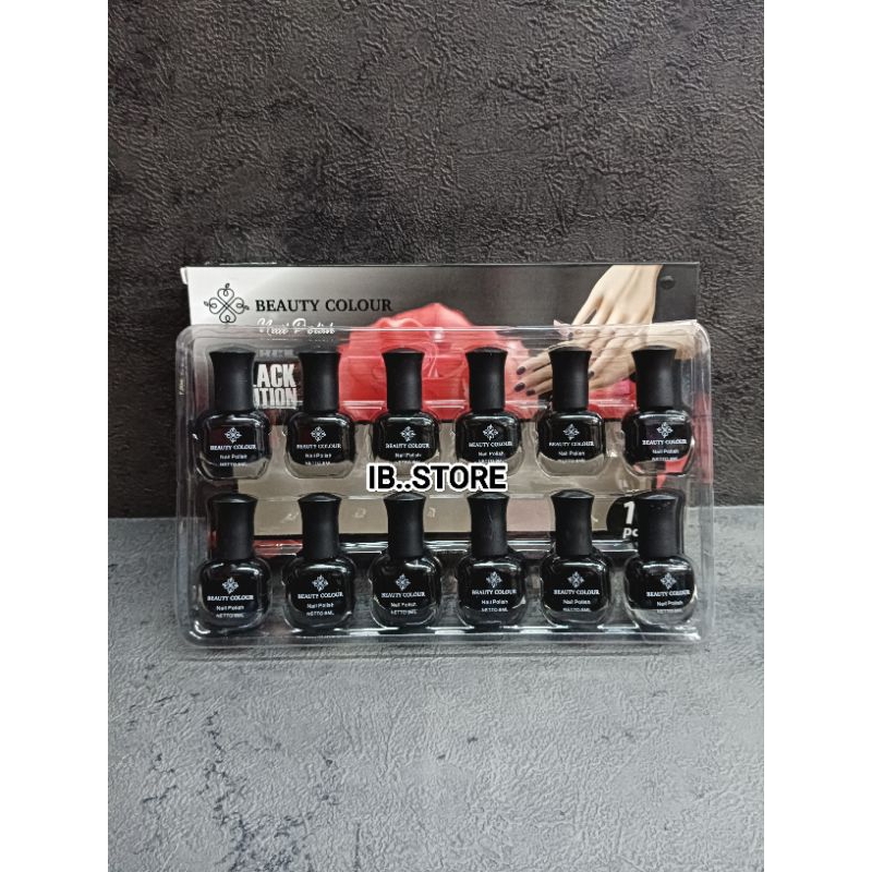 Jual KUTEK BEAUTY COLOUR BLACK EDITION 8 ML ORIGINAL BPOM [ 1 BOX / 12 ...