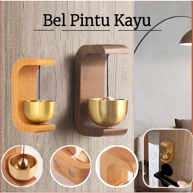 Jual Bel pintu/Bel Pintu Kayu Magnet/Lonceng Pintu Kuningan/Bel Pintu ...