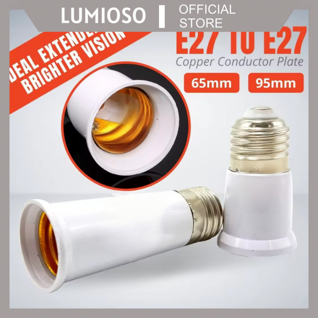 Jual [COD] Sambungan Fitting Lampu Downlight Panjang Extension E27 ...