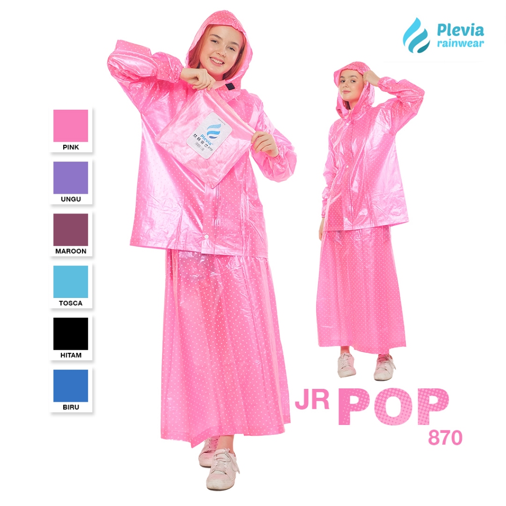 Jual PLEVIA - Jas Hujan Wanita Rok Pop 870 / Rain Coat Premium Syar'I ...