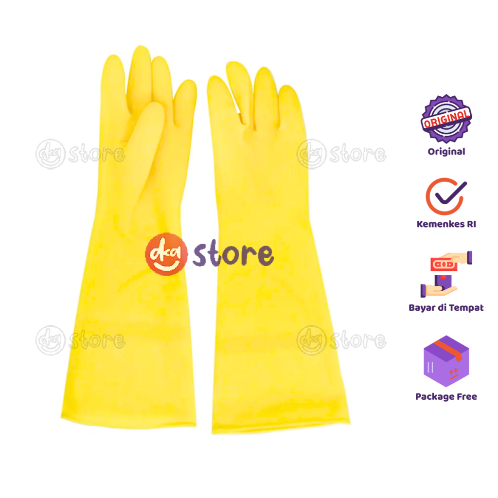 Jual Sarung Tangan Karet Kuning Golden Glove BYF15 isi 2 / Handscoon ...