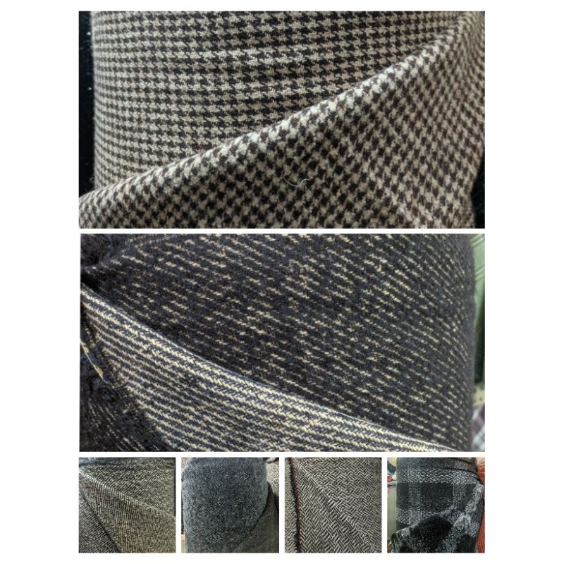 Jual BAHAN KAIN TWEED ACRYLIK MOTIF/KAIN TWEED | Shopee Indonesia
