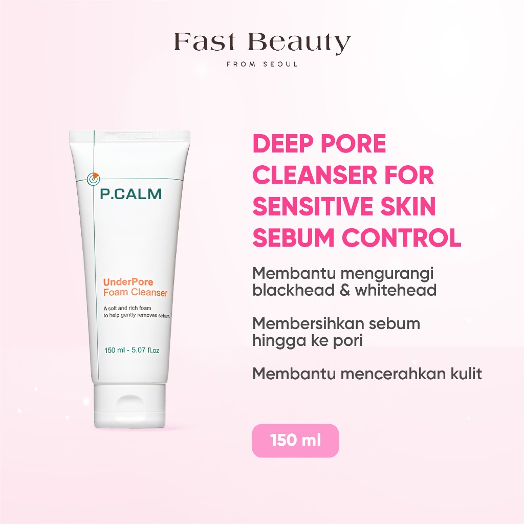 Jual P. CALM UnderPore Foam Cleanser 150ml | Shopee Indonesia