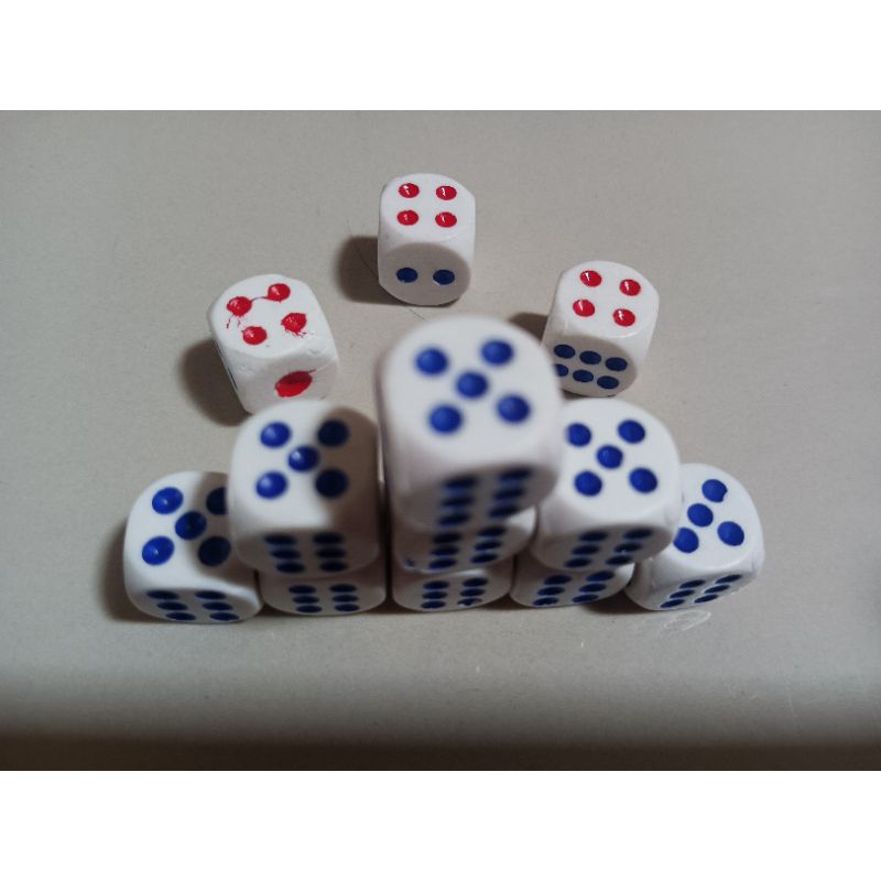 Jual Dadu mainan bahan plastik PVC 15 mm x 1,5 cm jumbo dice board ...