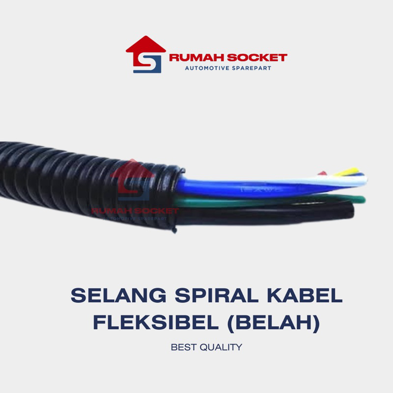 Jual SPIRAL SELONGSONG PELINDUNG BUNGKUS KABEL / SELANG SPIRAL ...
