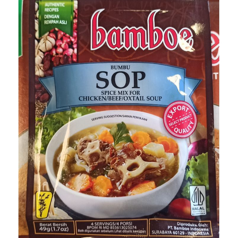Jual BAMBOE EXPORT SOP | Shopee Indonesia